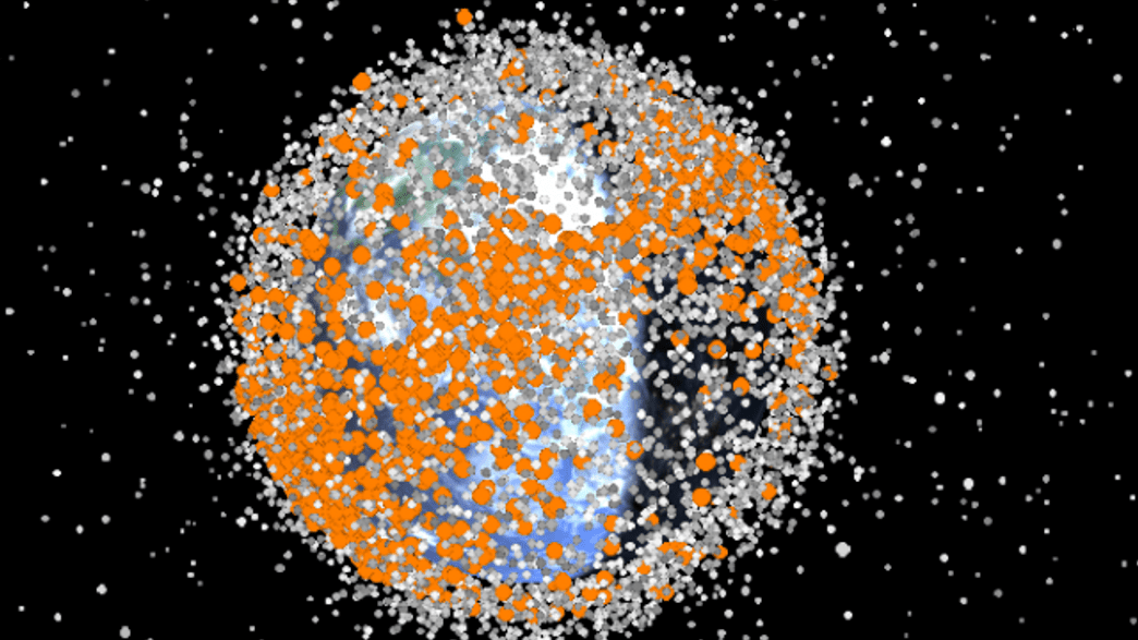 Space Junk Visualization Reveals Earth's Cluttered Orbit | IFLScience