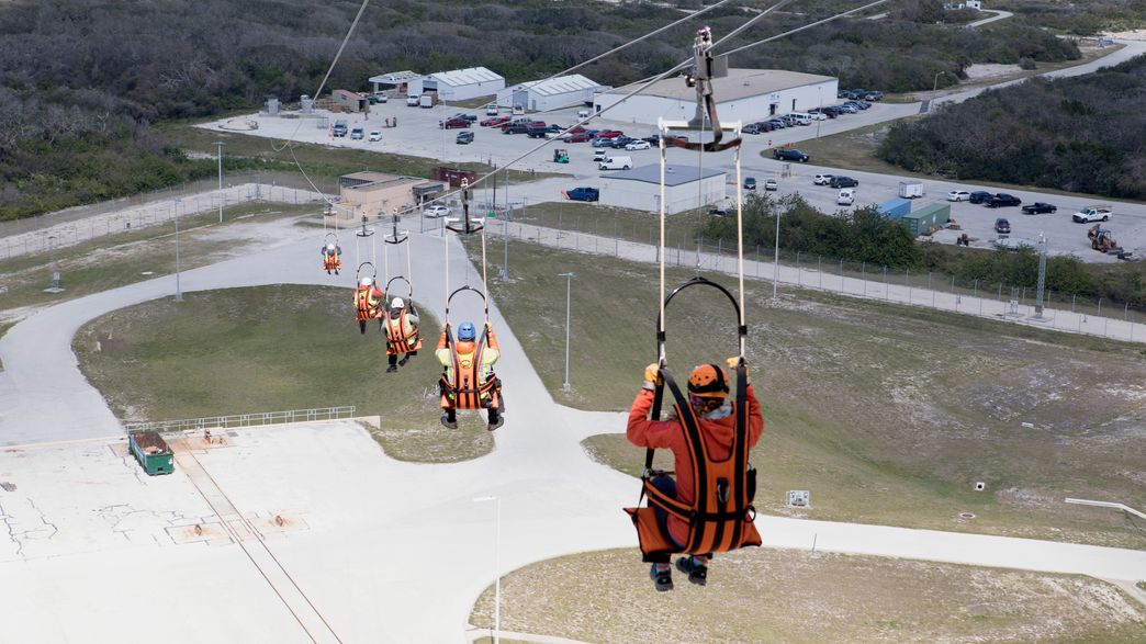 This Zip Line Will Take Astronauts To Safety If Something Goes Wrong ...