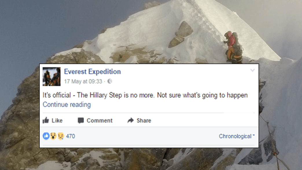 Mount Everest's Famous Hillary Step Destroyed By 2015 Nepal Earthquake ...
