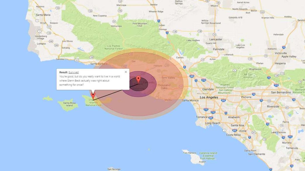 This Map Tells You If You'll Be Vaporized By An Atomic Bomb | IFLScience