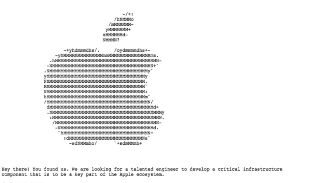 Apple Posted A Secret Job Opening In A Hidden Part Of Their Website ...