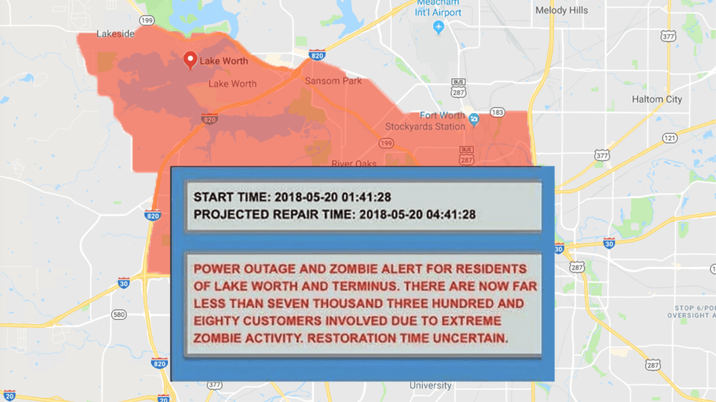 Florida City Wakes Up To Government Alert About Zombie Activity During ...