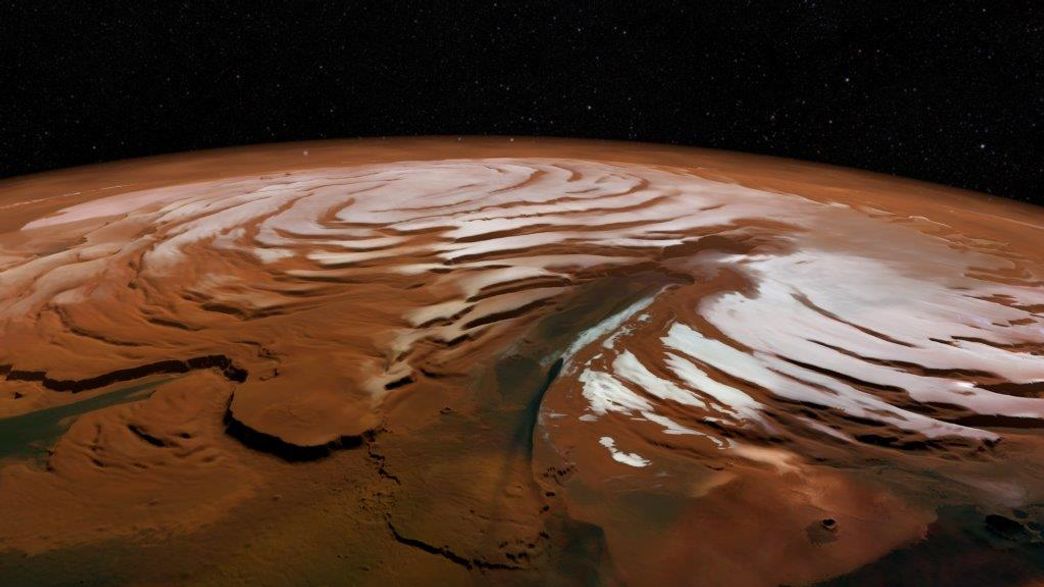 Several Ancient Ice Caps Are Buried Under Mars’ North Pole | IFLScience