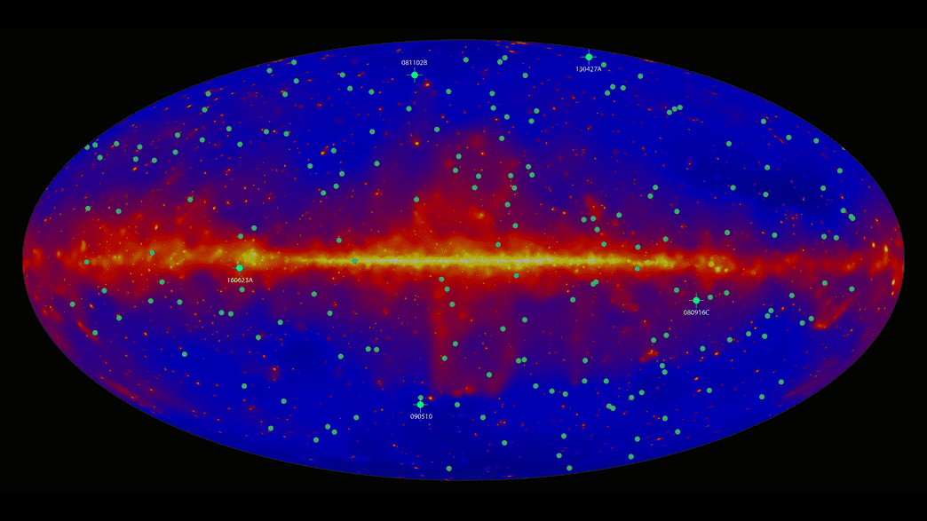 The Most Powerful Cosmic Events Seen By Fermi In Its First Decade In ...