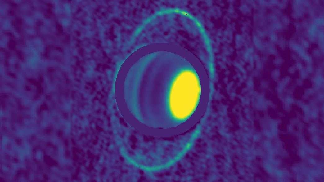 Check Out The Beautiful Glow Of Uranus' Rings | IFLScience