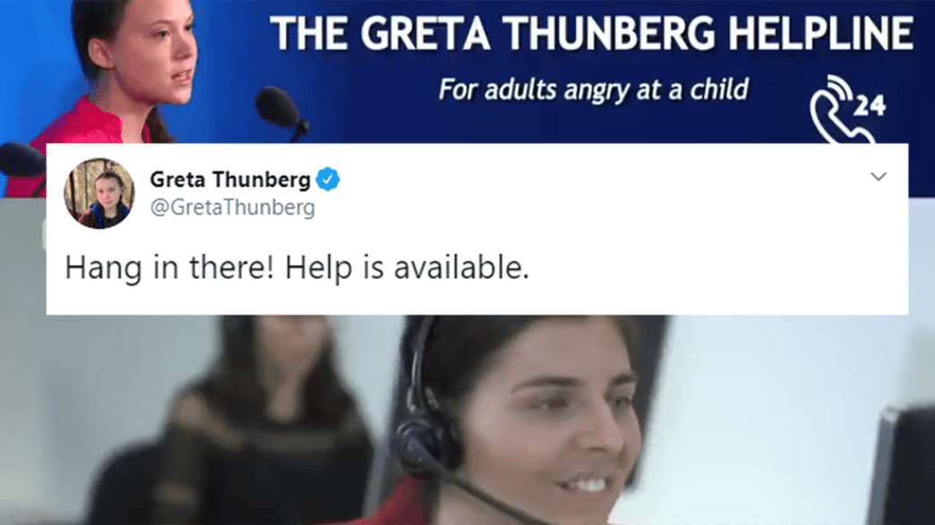 The Internet Is Loving The Greta Thunberg Helpline For Adults Angry At ...