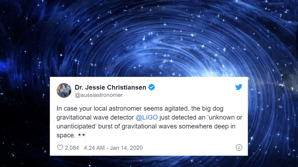 Astronomers Detect Unexplained Gravitational Wave Burst Off The ... Astronomers Detect Unexplained Gravitational Wave Burst Off The ...