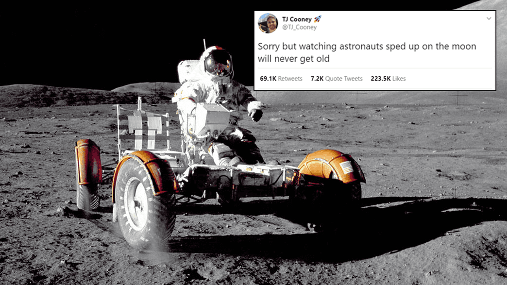 Sped Up Footage Of Astronauts On The Moon Is Funnier Than We'd Like To ...