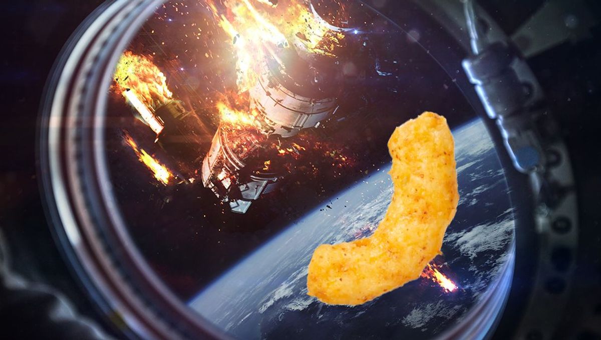 Could An Orbiting Cheeto Puff Destroy The International Space Station ...