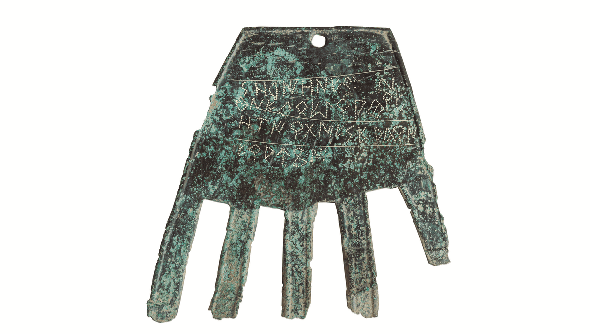 Mysterious Text On 2,100-Year-Old Bronze Hand May Point To Origin Of ...