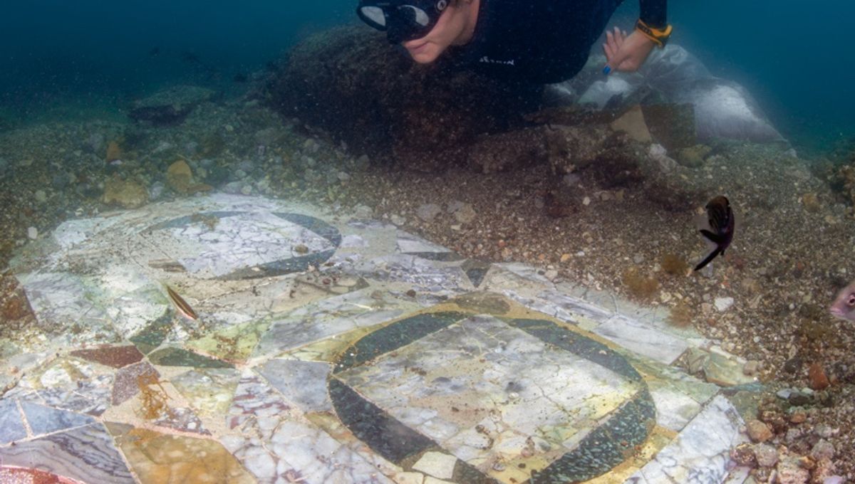 Extraordinary Roman Marble Floor Discovered In Ancient Sunken City ...