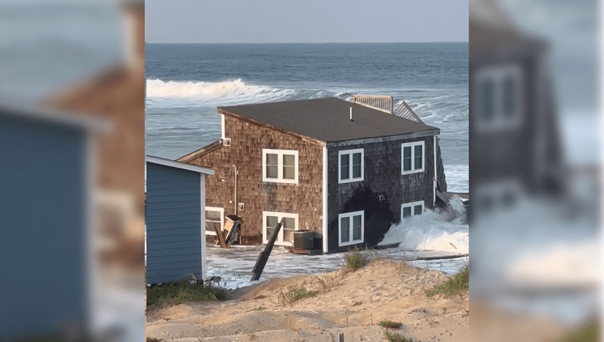 Watch A House Get Swept Into The Sea And Sail Away After Hurricane ...