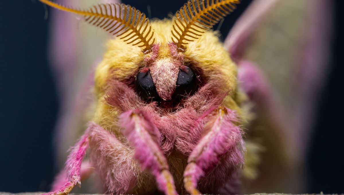 Rosy Maple Moth Caterpillar