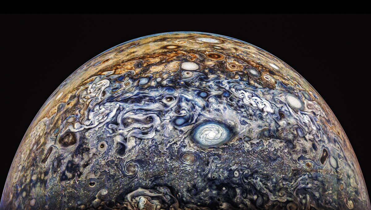 Juno’s Latest Flyby Of Jupiter Shows Amazing Swirling Storms | IFLScience