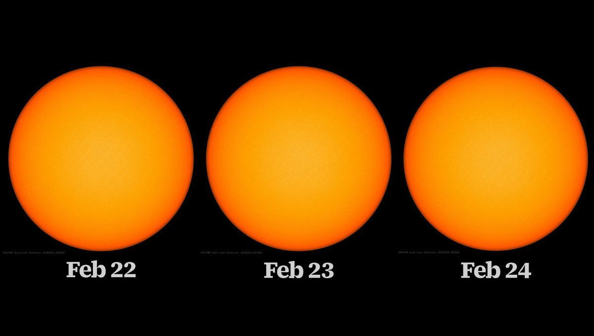 The Sun Lost Its Spots – Our Star Has Experienced Its First Blemish ...